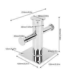 Marine Bollard, Mooring Cleat Bollard135mm Single Cross Bollard Heavy Duty Marine Grade 316 Stainless Steel for Yacht Fishing Boat