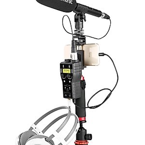 Lightning Microphone Preamp Compatible with iPhone 11 X 8 7 6 Vlog, Saramonic 2-Channel Lightning Mic XLR & 6.3mm Guitar Interface for iPad iPod, iOS Smartphone Tablet YouTube Video