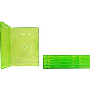 (5) Empty Standard Translucent Green Replacement Games Cases - Compatible With XBox 360 - #VGBR14XBOX