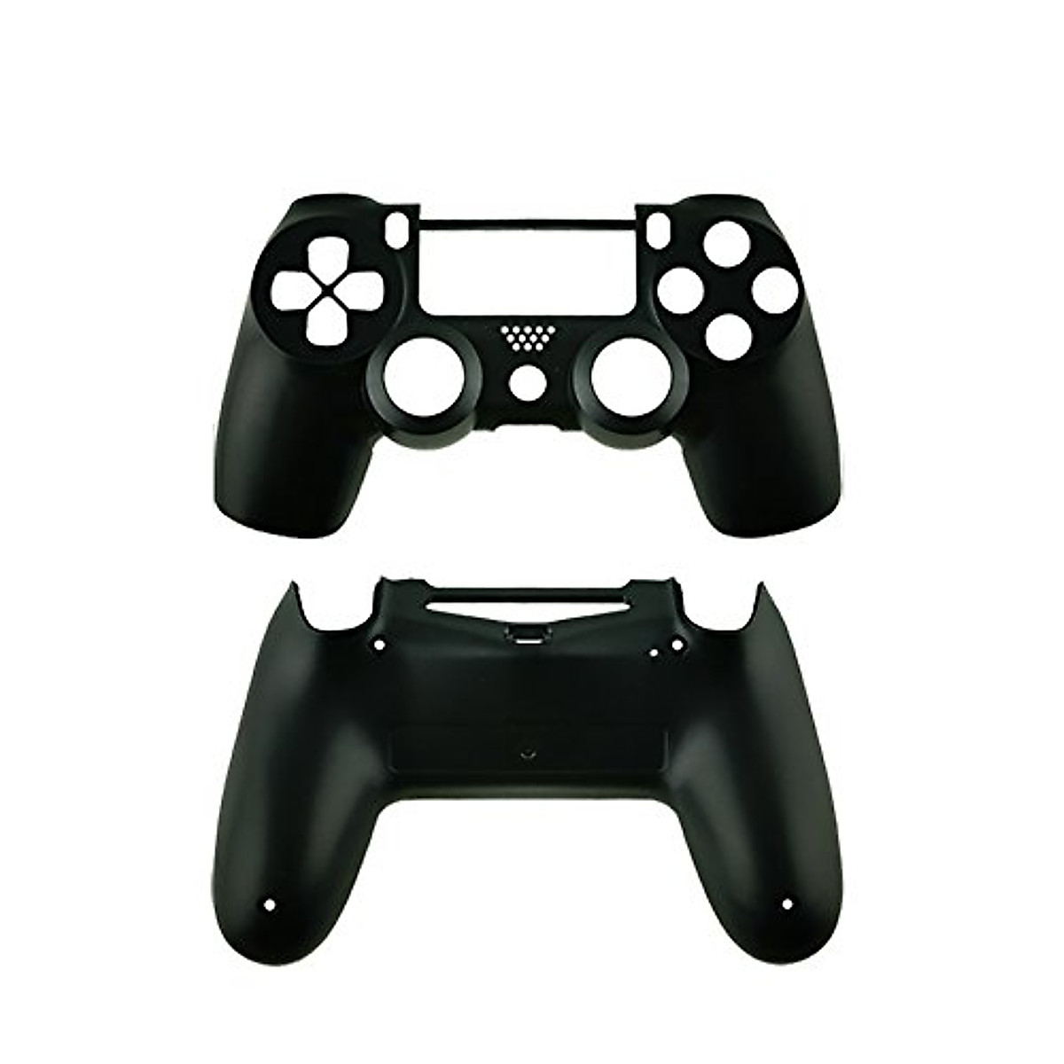Ambertown Replacement Full Housing Shell Case Cover with Buttons Mod Kit for PS4 Pro Slim for Sony Playstation 4 Dualshock 4 PS4 Slim Pro Wireless Controller - Black