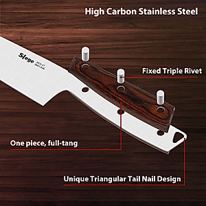 Knife Set,15-Piece Kitchen Knife Set with Block Wooden, Knife Block Set with High carbon stainless steel, Professional Chef Knife Set for Kitchen