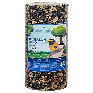 JCs Wildlife All Season Blend Premium Bird Seed Small Cylinder, 1.75 lb (4 Cylinder)
