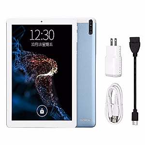 DAKR 10.1 Inch Tablet, Tablet PC Blue 100240V Front 5MP Rear 13MP 8 Cores 2.5GHZ 6GB 128GB for 11.0 for Drawing (US Plug)