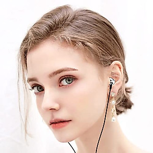 Tijjywwil Earphones,Earphones Wired with Built-in Microphone,Noise Isolating Wired Earbuds ,Metal Earphones,Fits All in-Ear Headphones with 3.5mm