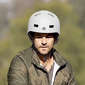 Retrospec Dakota Bicycle / Skateboard Helmet for Adults - Commuter, Bike, Skate, Scooter, Longboard & Incline Skating - Highly Protective & Premium Ventilation- Medium - Matte White