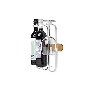 Umbra Showvino Wine Display, White/Natural