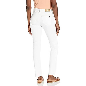 Buffalo David Bitton Women's Carrie Mid Rise Slim Jeans, Pure White, 27