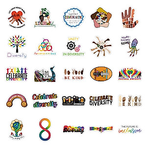 50pcs Diversified Stickers Pack, Beautiful Vinyl Waterproof Sticker Decals for Water Bottles, Laptops, Phones, Skateboards, Helmets, Hard Hats, Suitable for Kids Teen Adults Party Supplies Decor