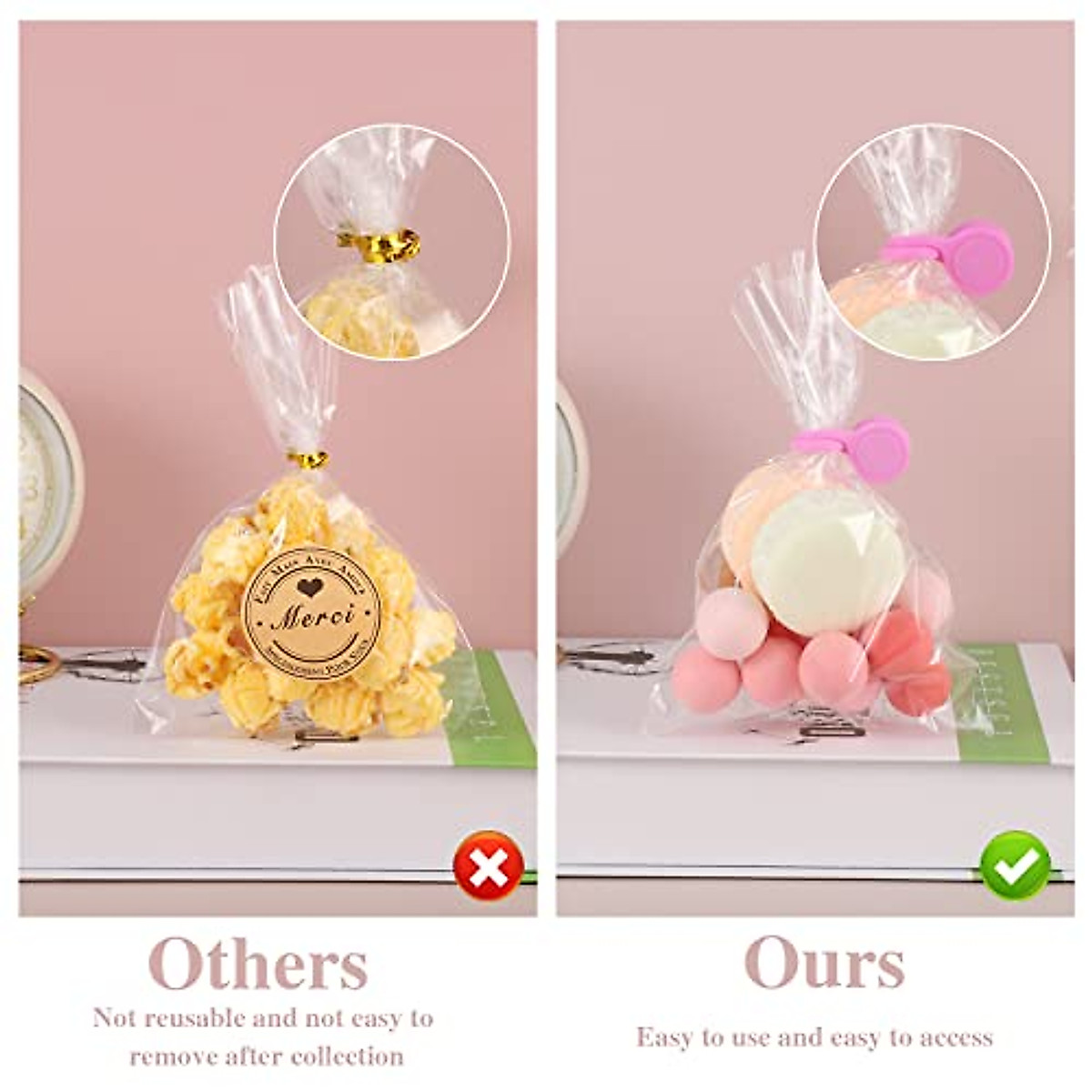 18 Pack Magnetic Cable Ties, Silicone Cable Management Ties Reusable Magnetic Cord Ties Magnetic Cable Organizer for Organizing, Fridge Magnets, book Markers