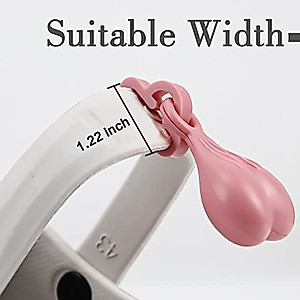 MSEHKM Shoe Nuts/Charms/Balls for your Crocs- Set of 2, Distinctive Funny Shoe Accessories, Noticeable Shoe Clips! Christmas Gifts! Interesting Birthday gift for Men! (Pink Nuts)