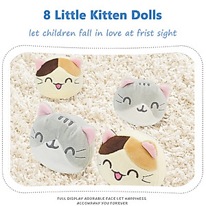 REFAHB Cute Plush Pillow Throw Pillow Removable Stuffed Animal Toys Creative Gifts for Girls (Kitten-Blue)