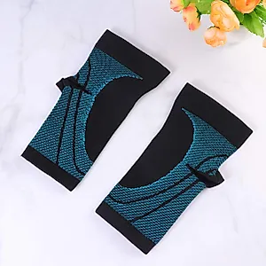 Healifty Socks Plantar Compression Foot Faja for Ankle Support Elastic Socks Lackish Pair