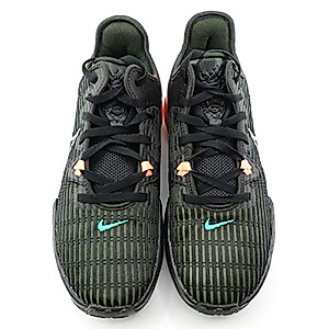 Nike mens Lebron Witness VI Basketball Trainers Cz4052 Shoes, Black Sequoia Crimson Pulse Metallic Silver, 11