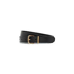 Madewell Women's The Essential Leather Belt, True Black, M