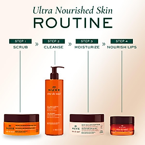 NUXE Rêve de Miel Ultra-Rich Body Wash with Honey & Glycerin | Shower Gel for Dry & Sensitive Skin, 13.5 Fl Oz