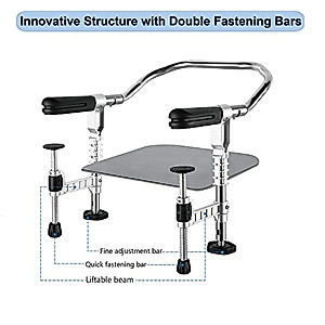 Hook on Chair with Removable Dining Tray, Portable Clip on High Chair Use at Most Tables, Fast Table Chair with Carry Bag, Travel Feeding Seat for Baby & Toddlers