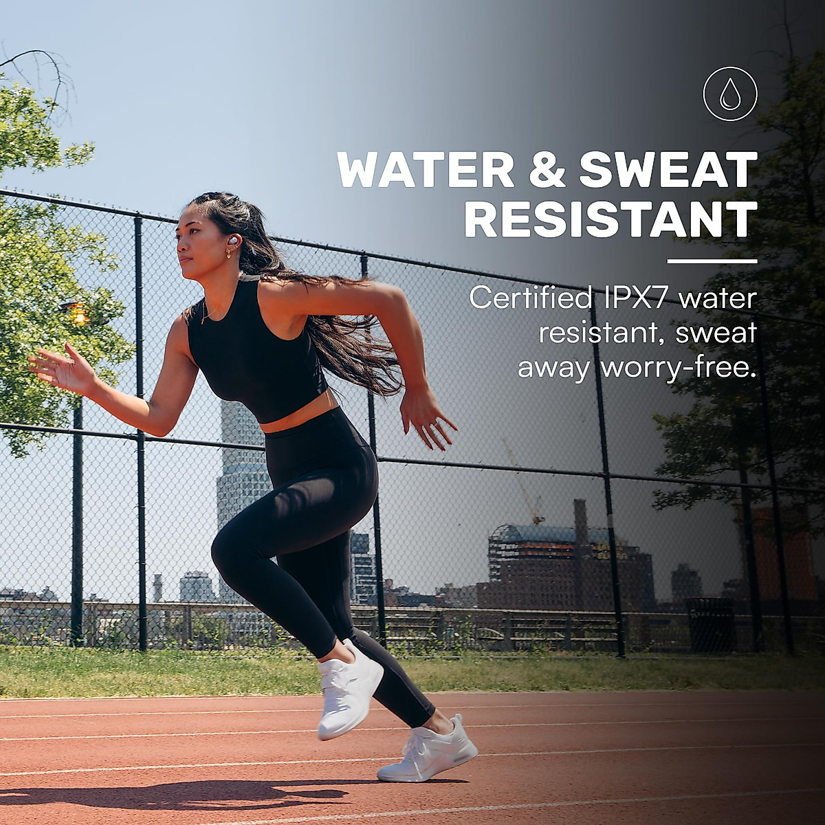 Raycon Fitness Bluetooth True Wireless Earbuds with Built in Mic 54 Hours of Battery IPX7 Waterproof and Charging Case with Talk, Text, and Play Bluetooth 5.2 Portable Sport (Electric Blue)