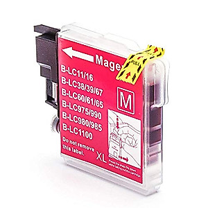 HGZ 12 Color Compatible Ink Cartridge Replacement for LC-16 LC-68 LC-11 LC-38 LC-65 LC-980 LC-1100 LC-61 LC61 Brother MFC-490CW 495CW J615W J630W 790CW 290C 5490CN 5890CN 6490CW DCP-165C 385C 585CW