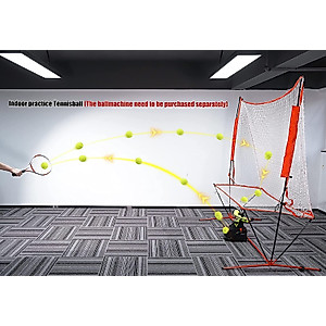 Nets for Tennis Ball Machine(10lb) Ball Recycling Nets Also for Pickleball and Cricket(Diameter<2.95in),Portable and Easy to disassemble;Solo Practice Tennis Indoor&Outdoor(New)