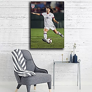 XDE Alex Morgan US Women's Soccer World Cup Canvas Art Poster and Wall Art Picture Print Modern Family Bedroom Decor Posters 16x24inch(40x60cm)