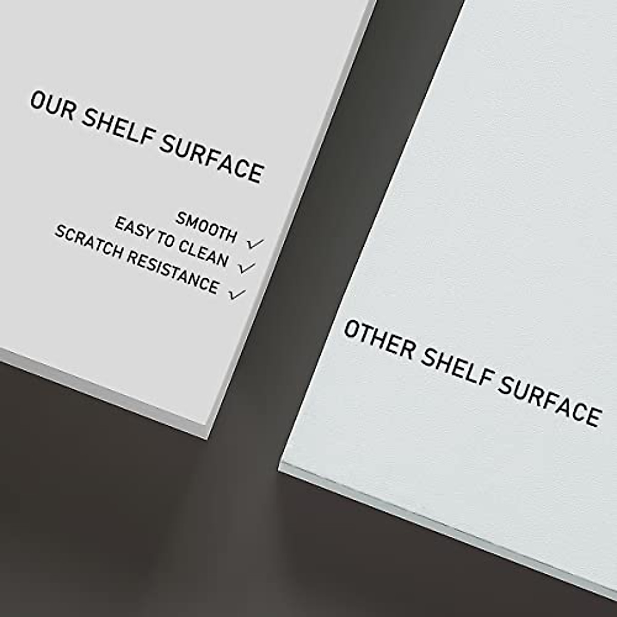 RANK Floating Shelves 2 Pack Modern Display Wall Shelf for Bedroom, Bathroom, Living Room and Kitchen, Deeper Than Others (White, 23.6" L x 11.5" D x2 T)