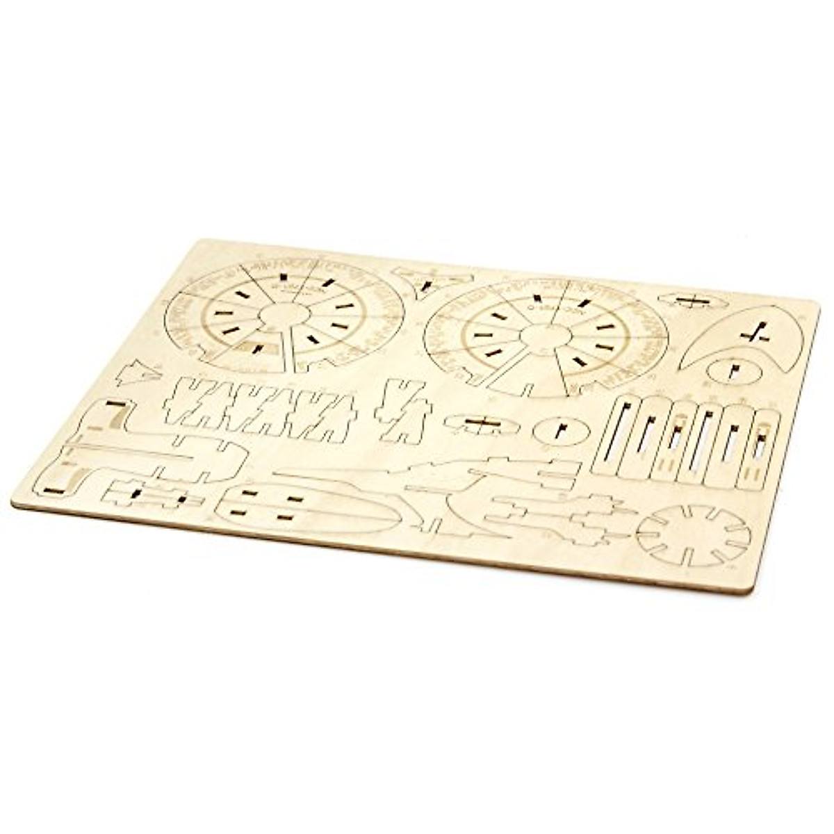 Star Trek The Next Generation U.S.S. Enterprise 3D Wood Puzzle & Model Figure Kit (50 Pcs) - Build & Paint Your Own 3D Space Ship Toy - Educational Gift for Kids & Adults, No Glue Required, 10+ 