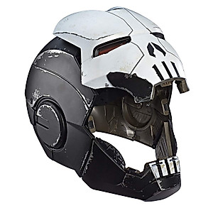 Hasbro Pulse Marvel Legends Gamerverse Series Standard Size LED Light Up Iron Man War Machine Inspired Electronic Helmet, The Punisher