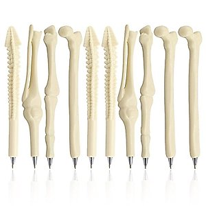 MagicW Creative Novelty Bone Shape Ballpoint Pens Finger Pen Nurse Doctor Pen Stationery Gift Crazy Student Gift Pack of 5