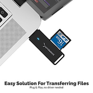 Sabrent Premium 3-Port Aluminum Mini USB 3.0 Hub + USB 3.0 Micro SD and SD Card Reader