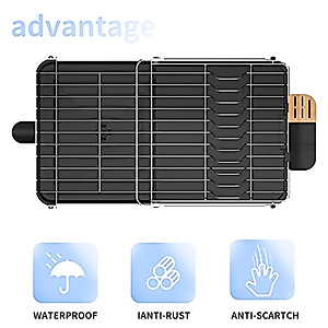 Dish Drying Rack, Dish Racks for Kitchen Counter, large dish drying rack with drainboard,dish drainers for kitchen counter, Anti-Rust Kitchen Drying Rack, Stainless steel expandable dish drying Rack