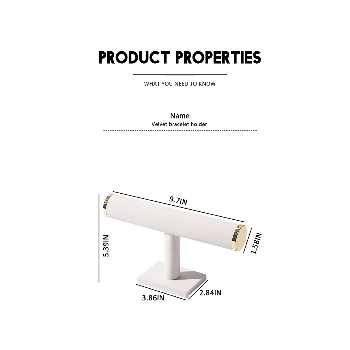 Ausalivan Bracelet Holder Stand,Bracelet Organizer Display for Selling,Bangle Organizer for Women,Watch Storage Holder for Men,Jewelry Business Supplies （Bracelet Stand Beige Velvet（Golden Metal Lid））