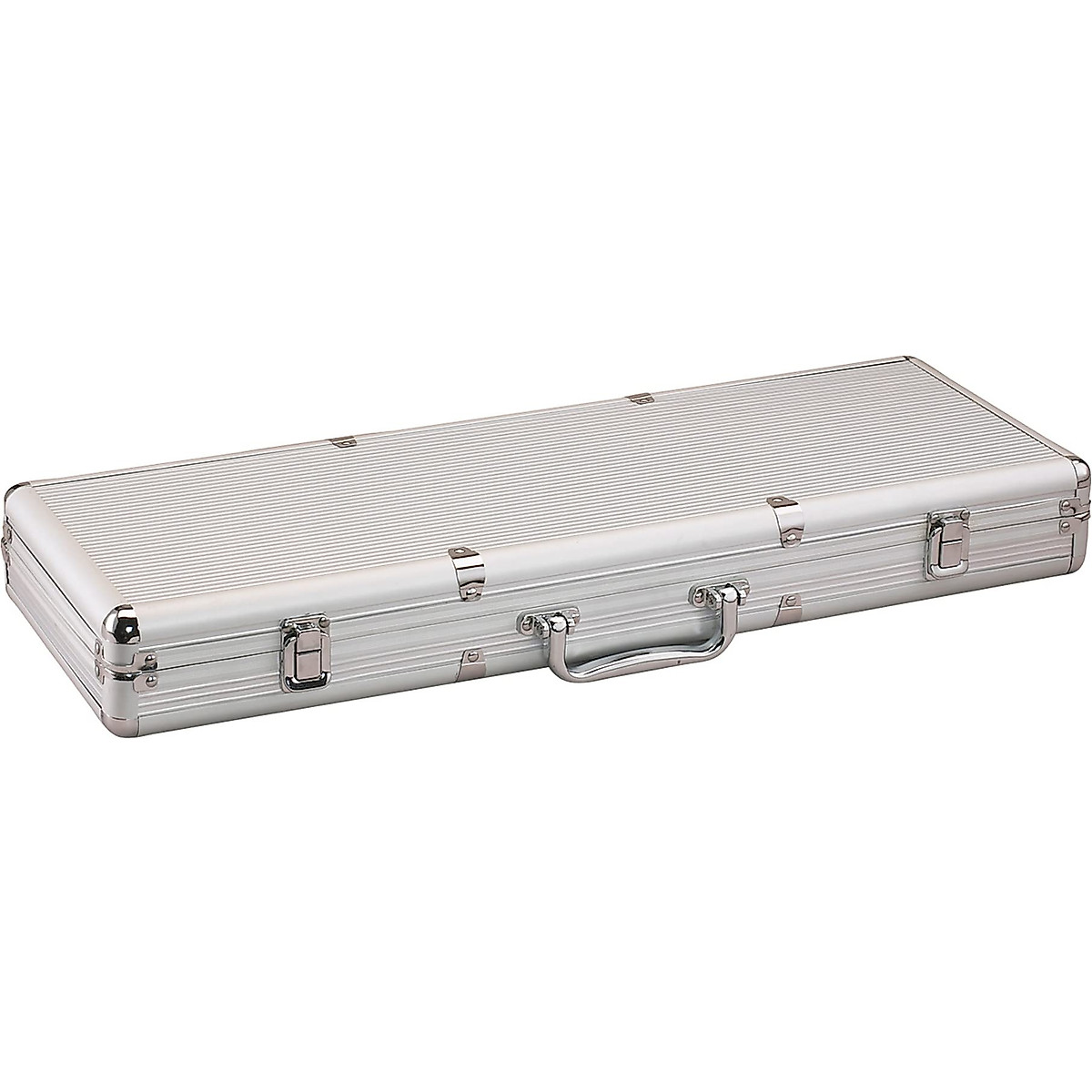 Fat Cat 11.5 Gram Texas Hold 'em Claytec Poker Chip Set with Aluminum Case, 500 Striped Dice Chips