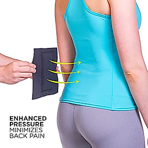 BraceAbility Neoprene Foam Pressure Pad Insert for Back Brace | Soft & Comfortable Lumbar Padding for Low & Mid Back Support and Targeted Pain Relief (One Size)