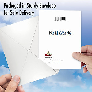 NobleWorks - 35th Happy Birthday Card Funny - Joke Notecard for Birthdays, 35 Year Old Milestone Humor - Age Equation 35 C9417MBG