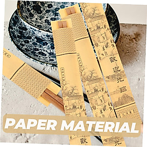 BEBEMOKO 500pcs Silverware Bag Tableware Bags Sushi Chopsticks Sleeve Chopsticks Cover Chopsticks Pocket Chopsticks Takeout Sleeve Chopsticks Holder Chopsticks Packet Cutlery Sleeve Paper