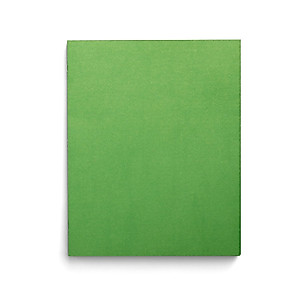 Staples 578510 School Grade 2 Pocket Folder with Fasteners Green 25/Box