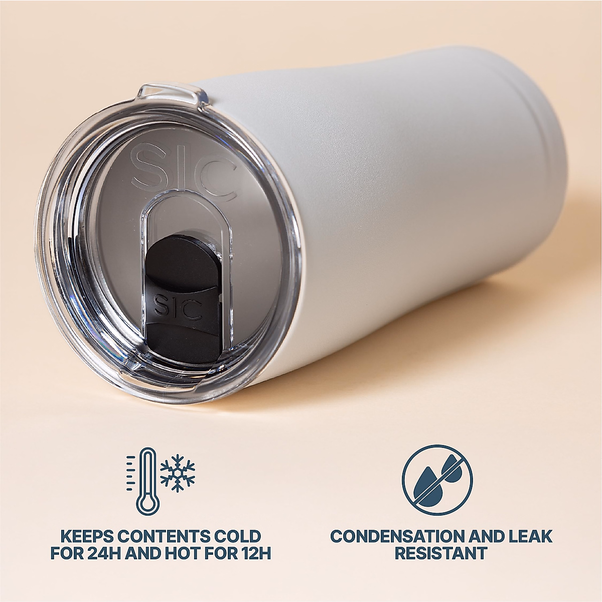 Seriously Ice Cold SIC 30oz Insulated Travel Tumbler Mug, Premium Double Wall Stainless Steel, Leak Proof BPA Free Lid (Tall Pines)