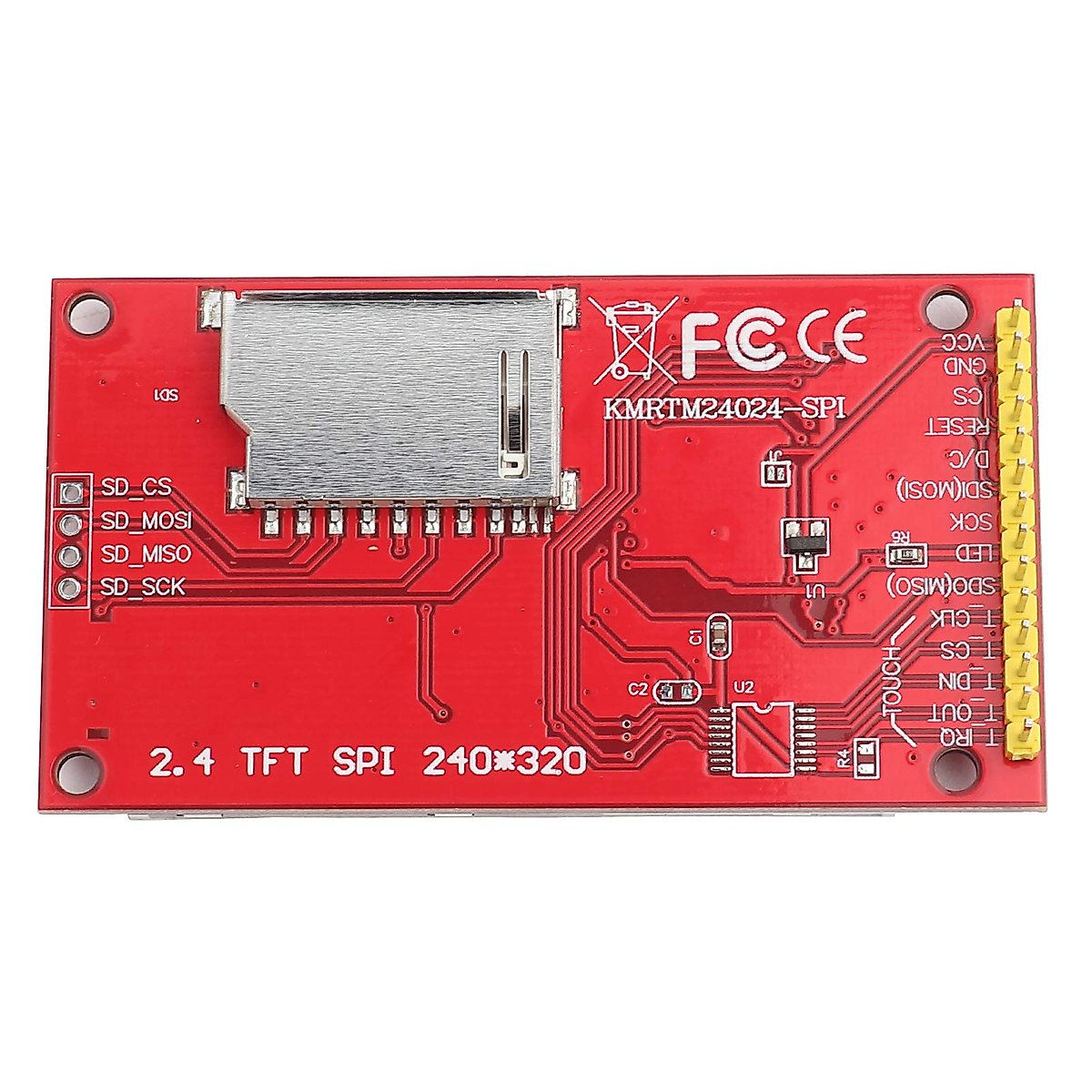 Jectse LCD Display, 2.4 inch 240x320 SPI LCD Display Panel Module ILI9341 Driver with PCB 5V/3.3V STM32 for,Teensy 3.2，