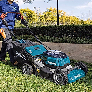 Makita XML07PT1 36V (18V X2) LXT® Brushless 21" Commercial Lawn Mower Kit with 4 Batteries (5.0Ah), Teal