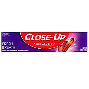 Close-Up Anticavity Fluoride Toothpaste, Freshening Cinnamon Burst Red Gel, 6 oz (170 g)