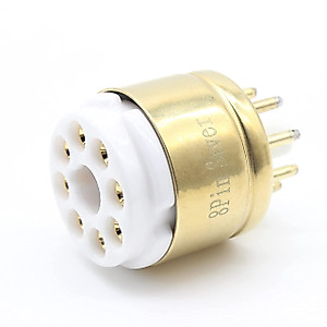 2pcs Amptata Octal 8pin Tube Saver Ceramics 6550 KT88 EL34 6L6 6SN7 6CA7 5Z3 5U4 6V6 KT100 Amplifier Vacuum Tube Protect Tube Pin Socket Saver