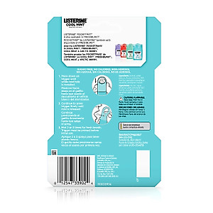 Listerine Pocketmist Cool Mint Oral Care Mist to Get Rid Of Bad Breath, 2 Pack ( Pack of 12)