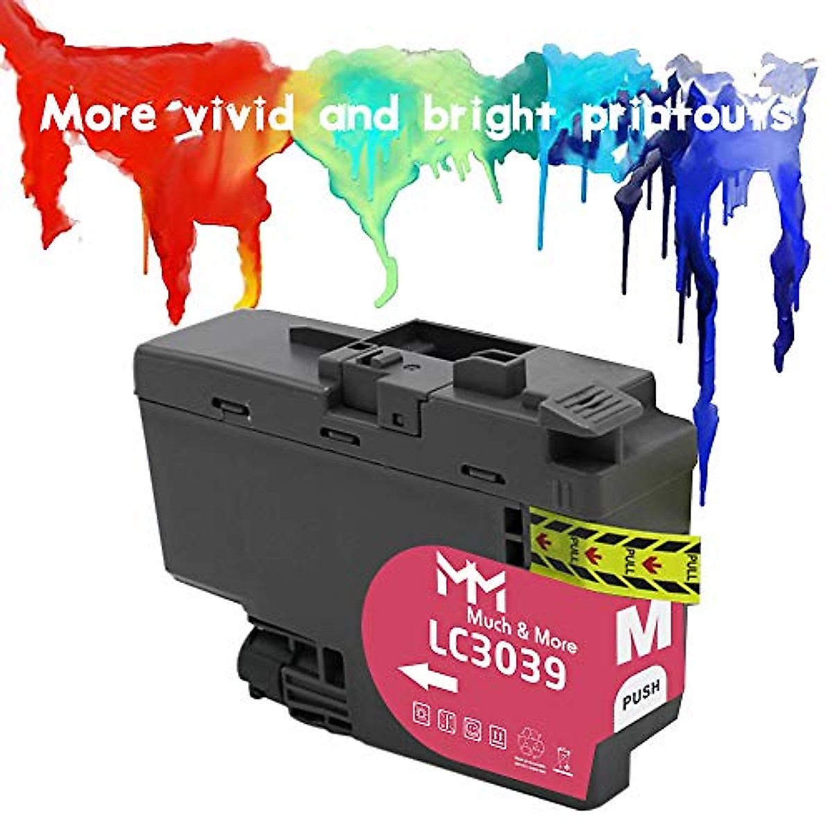 MM MUCH & MORE Compatible Color Ink Cartridge Replacement for Brother LC3039XXL LC-3039XXL LC3039M LC3039 XXL to use for MFC-J5845DW MFC-J5845DW XL MFC-J5945DW MFC-J6945DW XL (Magenta, High Yield)