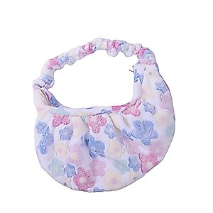Plush Flower Hobo Bag - Fluffy Fuzzy Purse Shoulder Handbag Fashion chic aesthetic Tote Bag for Women Girls Great Gifts