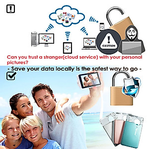 V-Smart CrystalDisk 5G Wireless Transmission USB Flash Drive | Super-Fast Speed, Universal External Storage Drive for iPhone, Android, Tablets, Computers | (64GB, Silver)
