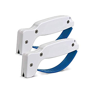 AccuSharp Knife & Tool Sharpener 2 Pack - Knife Sharpeners for Kitchen Knives, Pocket Knives, Serrated Blades, Axes & Machetes - Diamond-Honed Tungsten Carbide Sharpens, Restores, & Repairs - Set of 2
