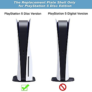 Game Console Hard Plate Compatible with PlayStation 5 – Premium Plastic Replacement Gaming Case Shell for Gaming Consoles – Enhanced Dust and Scratch Protection – Slim and Elegant Fit