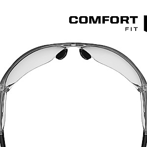 Mechanix Wear: Vision Type-N Safety Glasses with Advanced Anti Fog, Scratch Resistant, Rimless Lens, Protective Eyewear, One Size Fits All, For Indoor & Outdoor Use (Clear Lens)