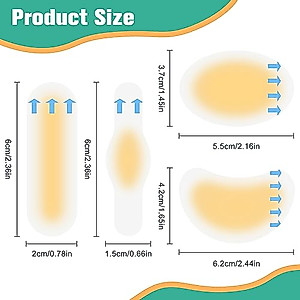 Blister Bandages, Blister Pads Gel Blister Cushions, Blisters Pads, Hydrocolloid Seal Adhesive Bandages for Fingers, Toes, Heel Blister Prevention, Waterproof, Ultra-Thin 16Pcs