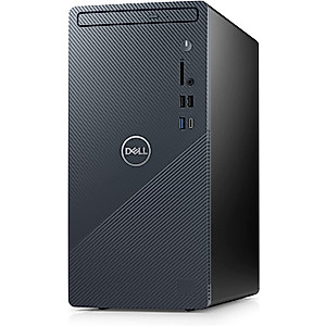 Dell Inspiron 3910 Desktop, 12th Gen Intel Core i5-12400 Processor, 32GB DDR4 RAM, 256GB SSD + 1TB HDD, Intel UHD Graphics, DVD, Bluetooth, Wi-Fi 6, Win11H, Blue, Wired Keyboard&Mouse + Accessories